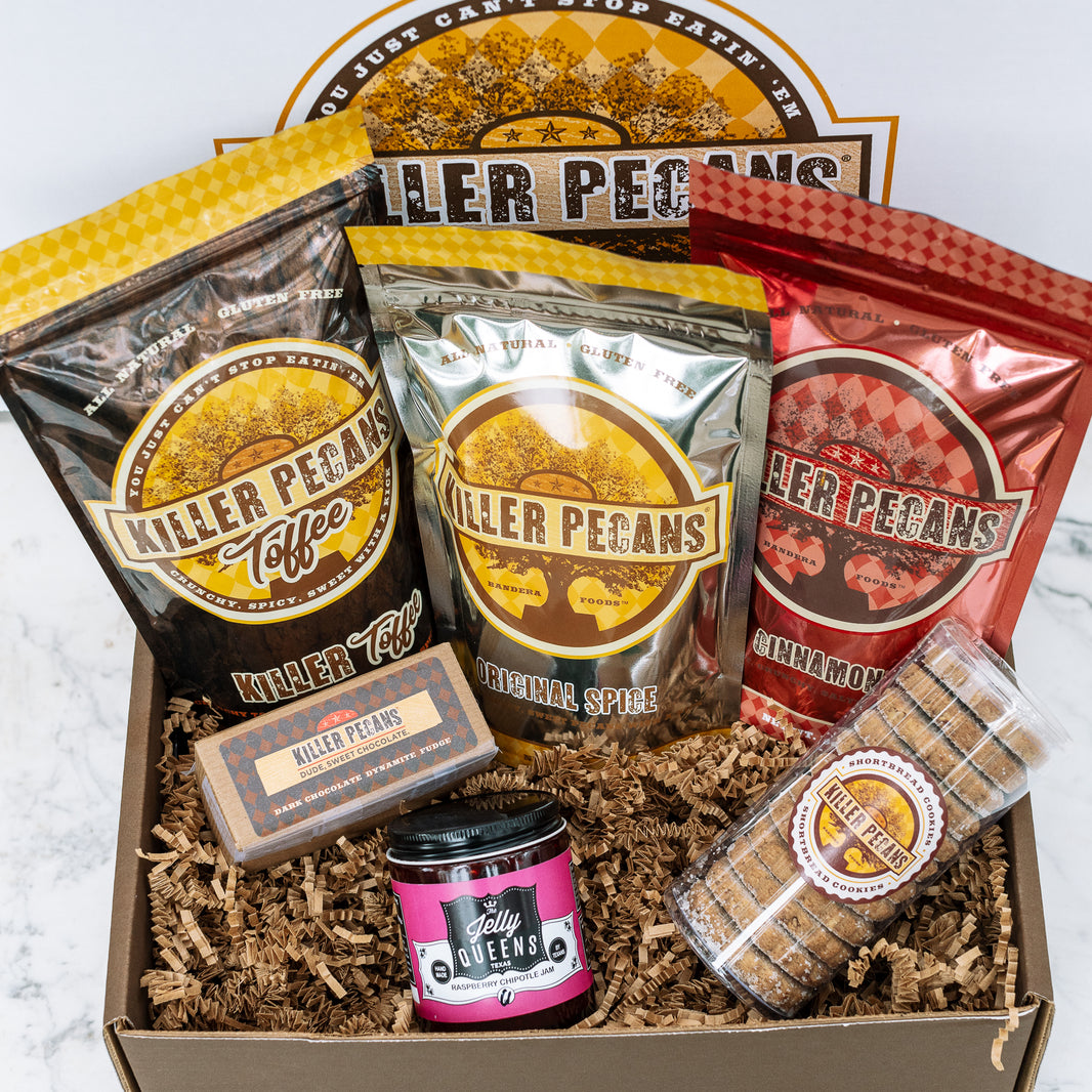Texas Pecan Gift Boxes | Spicy Nuts & Custom Gift Sets – Killer Pecans